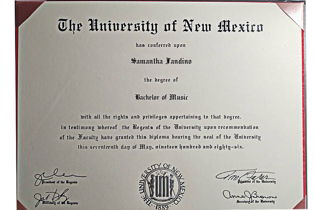 Authentic-Looking Fake Certificate From UNM University