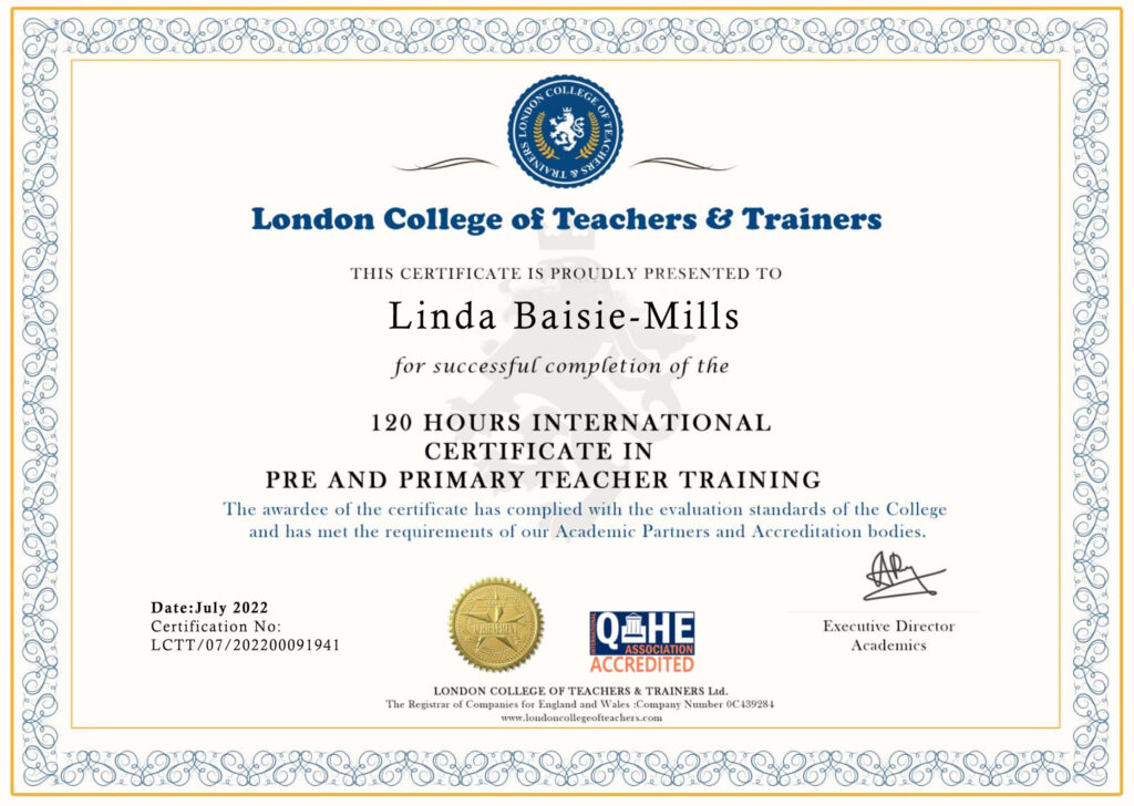 London TEFL Certificate PSD Template