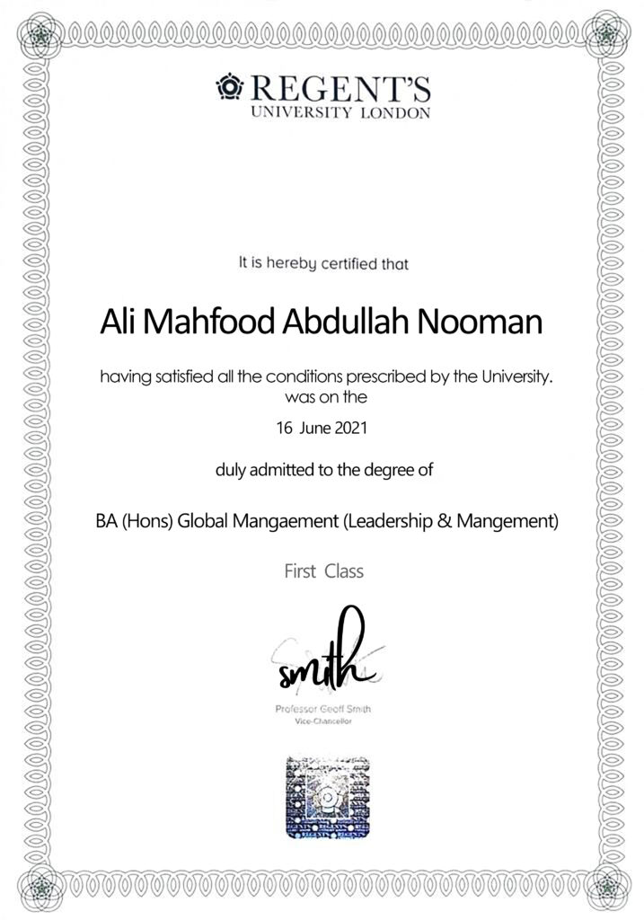 Authentic-Looking Fake Certificate From Regent's University London