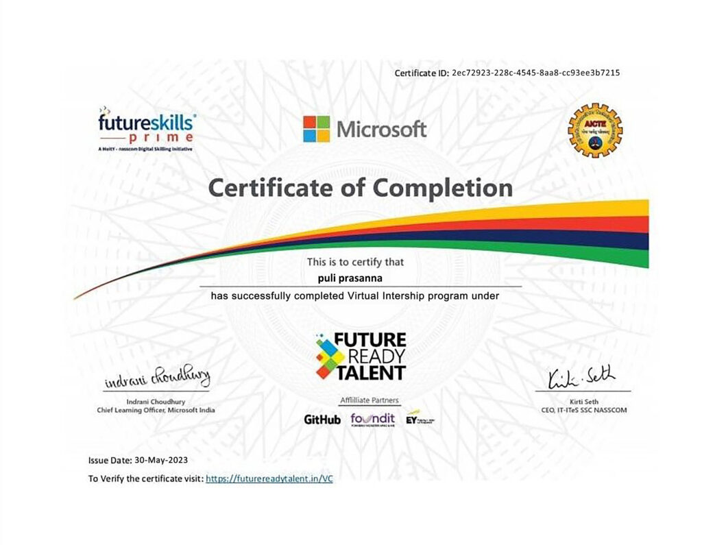 Stand Out With A Customizable Futureskills Internship Certificate PSD Template