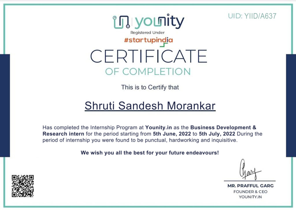 Stand Out With A Customizable Younity Internship Certificate PSD Template