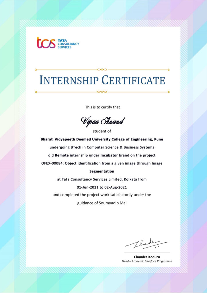 Stand Out With A Customizable TATA Consultancy Service Internship Certificate PSD Template