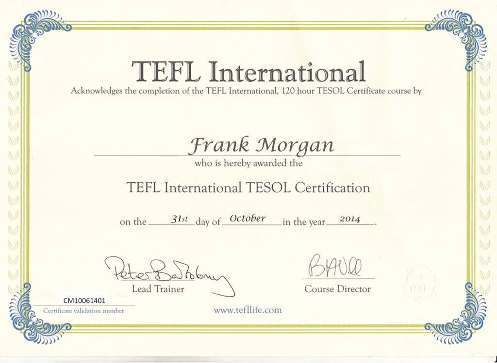 Teflife TEFL Certificate PSD Template (version 1)